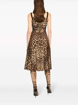 Dolce & Gabbana Midi Leopard-print Dress