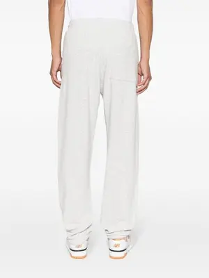 SPORTY & RICH Text-print Cotton-blend Pants
