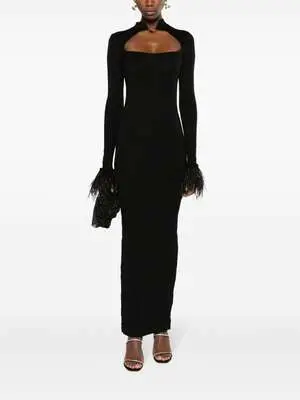 MANURI Cindy Square-neck Long Dress