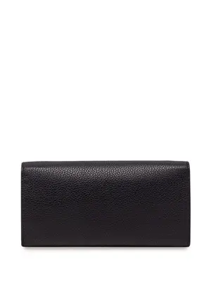 FERRAGAMO Gancini-plaque Leather Wallet-on-chain - Black