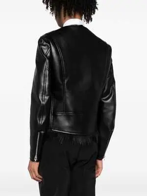 Comme Des Garçons Faux-fur Lined Biker Jacket