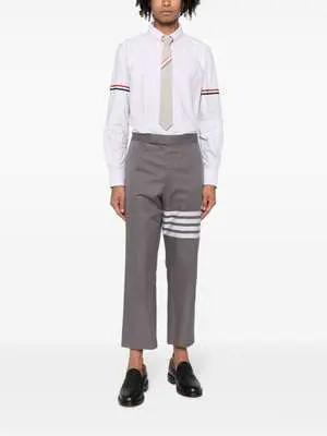 Thom Browne Rwb-stripe Cotton Shirt