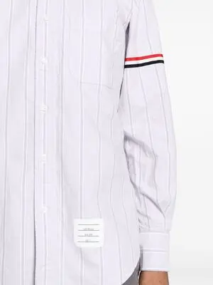 Thom Browne Rwb-stripe Cotton Shirt