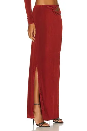 Anna October Kerry Skirt In Rust