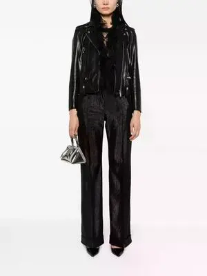 Philosophy Di Lorenzo Serafini Metallic-effect Straight-leg Trousers