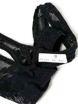 FLEUR DU MAL Le Stretch Lace Thong