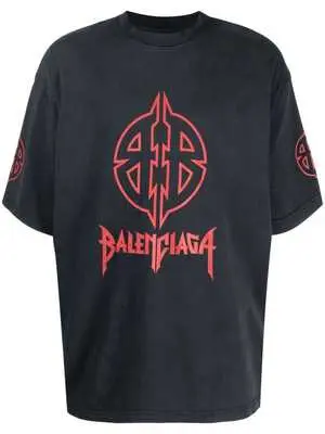 Balenciaga Logo-print Cotton T-shirt