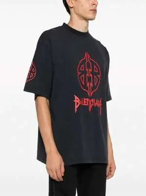 Balenciaga Logo-print Cotton T-shirt