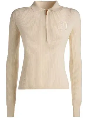 Bally Logo-embroidered Ribbed-knit Jumper