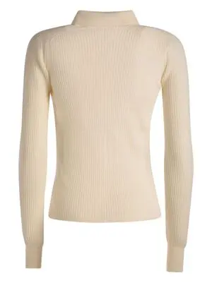 Bally Logo-embroidered Ribbed-knit Jumper