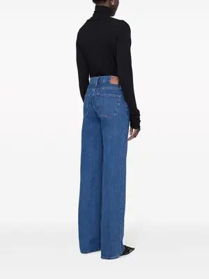 ANINE BING Hugh Wide-leg Jeans - Blue