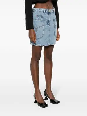 Moschino Cotton Denim Short Skirt