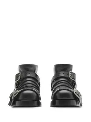 Burberry Multi-strap Leather Boots