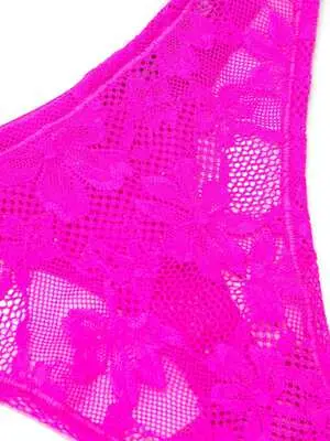 FLEUR DU MAL Le Stretch Lace Thong