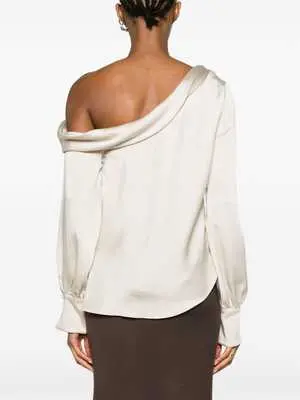 Simkhai Alice One-shoulder Top - Neutrals