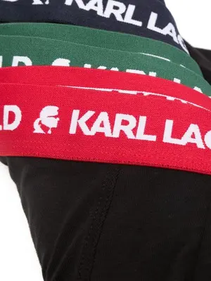 Karl Lagerfeld Logo-waistband Boxers
