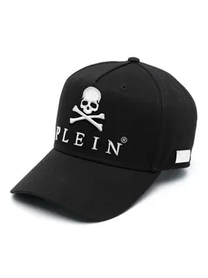 Philipp Plein Skull & Bones Baseball Cap - Black