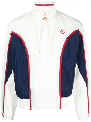 Casablanca Panelled Zip-up Track Jacket - White