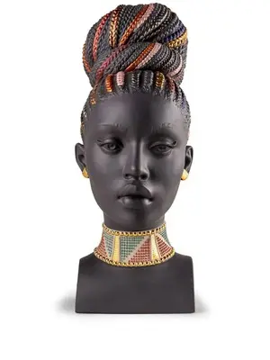 LLADRO Africani Porcelain Sculpture - Black