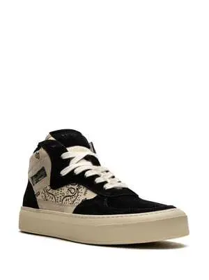 Rhude Cabriolets Bandana-print High-top Sneakers