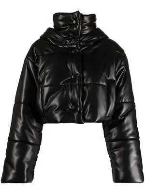 Nanushka Hooded Puffer Jacket - Black