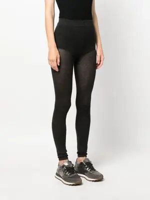 Brunello Cucinelli Sheer Cashmere-blend Leggings