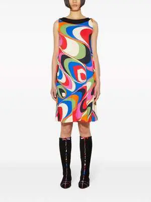Emilio Pucci Onde-print Shift Dress