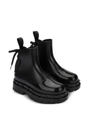 Melissa X Undercover Spikes Platform Combat Boots - Black