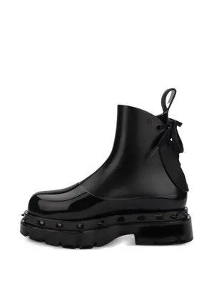 Melissa X Undercover Spikes Platform Combat Boots - Black