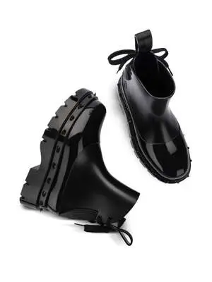 Melissa X Undercover Spikes Platform Combat Boots - Black