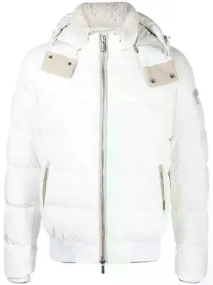 MOORER Hooded Padded Jacket - White