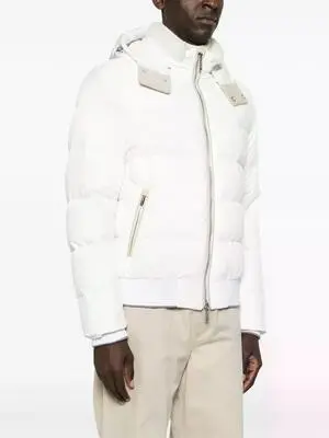 MOORER Hooded Padded Jacket - White