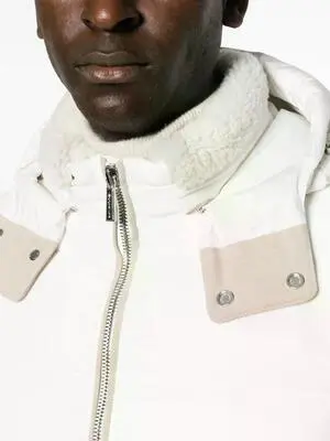 MOORER Hooded Padded Jacket - White