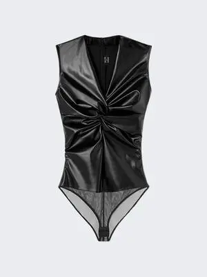 Versace Knotted Bodysuit - Black
