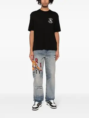 Amiri Varsity Tiger Straight-leg Jeans