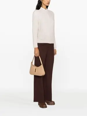 Peserico Cable-knit Wool-blend Jumper - Pink