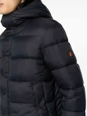 SAVE THE DUCK Hooded Quilted Jacket - Black