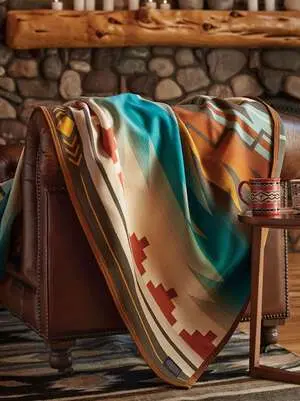 Pendleton X Nike Geometric-print Blanket