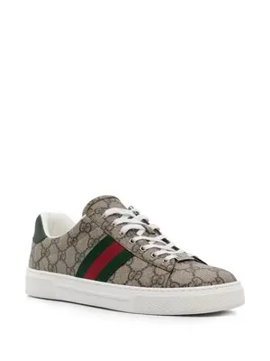 Gucci Ace Panelled Sneakers - Neutrals