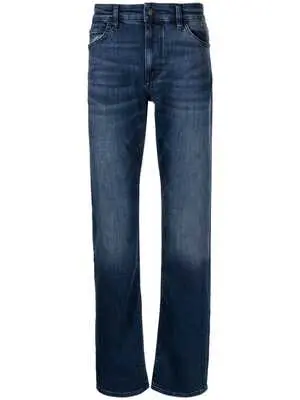BOSS Straight-leg Jeans With Logo Patch