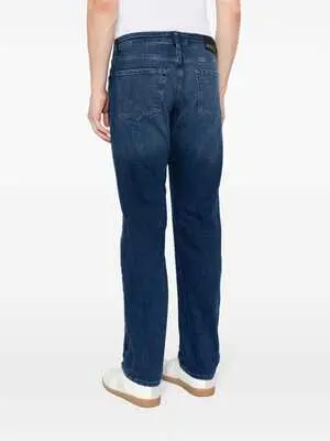 BOSS Straight-leg Jeans With Logo Patch