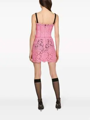 Dolce & Gabbana Chantilly Lace Strapless Top