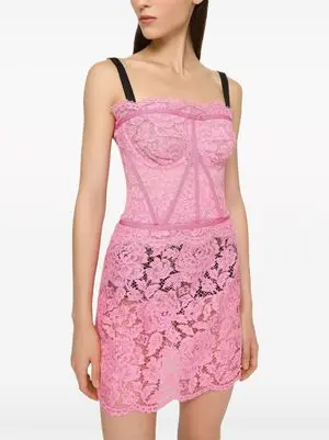 Dolce & Gabbana Chantilly Lace Strapless Top