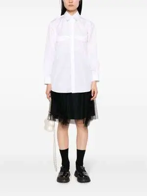Simone Rocha Long-sleeve Cotton Shirt