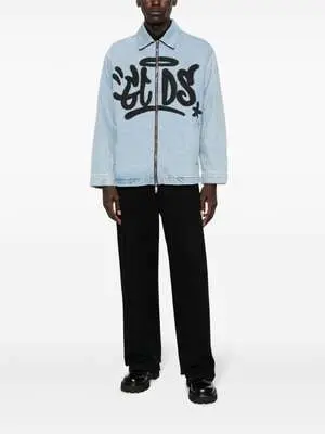 Gcds Graffiti-print Denim Jacket
