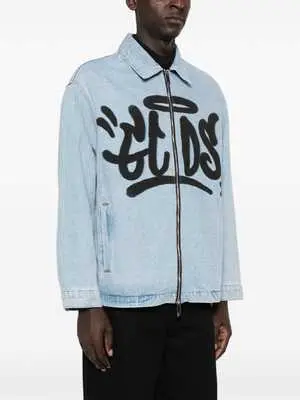 Gcds Graffiti-print Denim Jacket