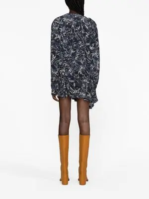 Isabel Marant Tiphaine Marble-print Blouse