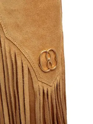 Bally 40mm Fringed Suede Boots