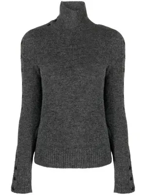 Isabel Marant Étoile Malo Convertible Knitted Jumper - Grey