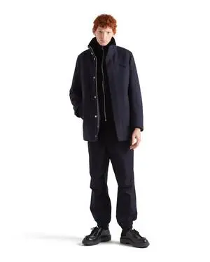 Prada Wool Blend And Shearling Jacket